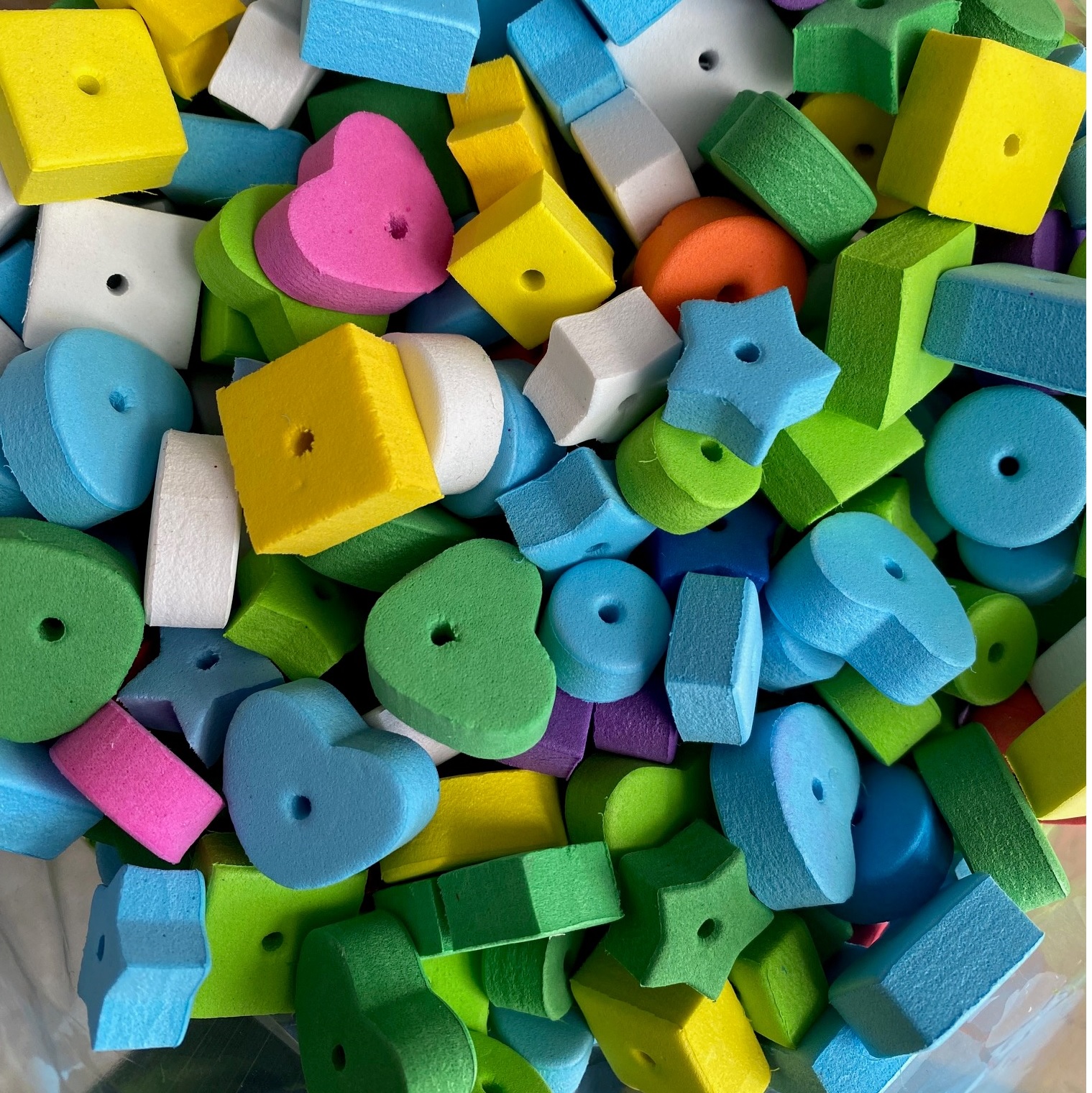 Foam Beads 600pc – 200g – Educational Art Supplies